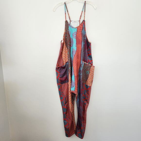 Double Take | Pants & Jumpsuits | Womens Jumpsuit M Red Abstract ...